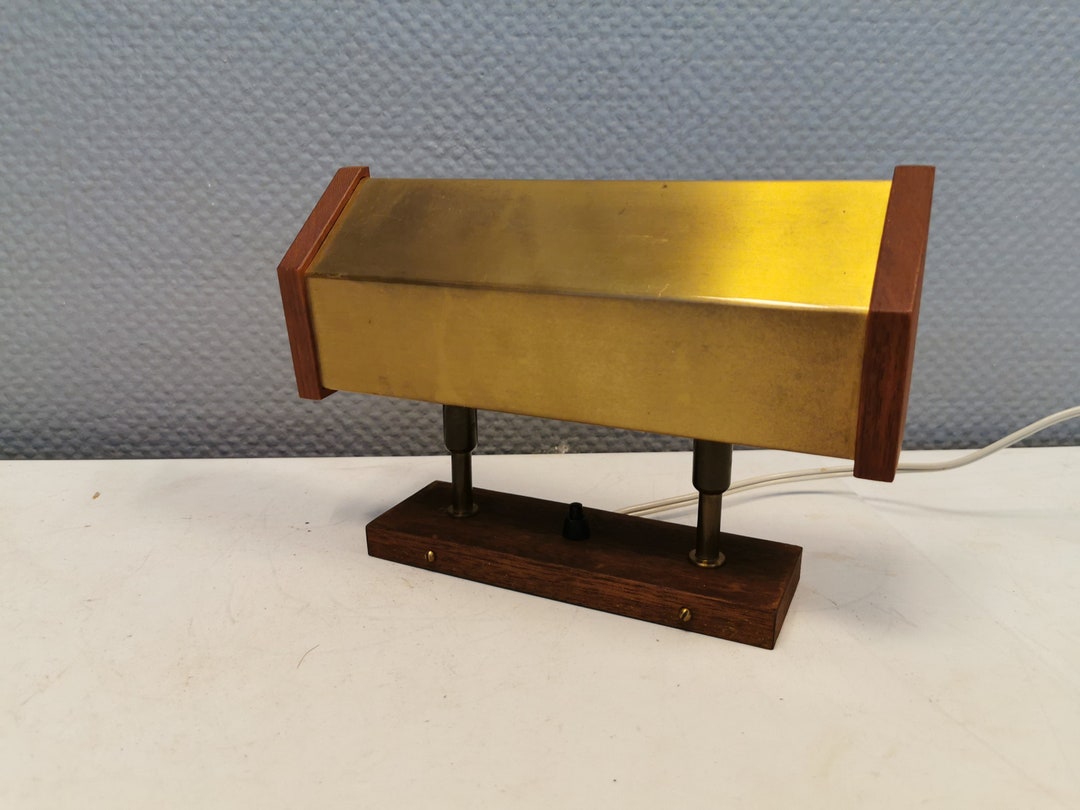 The Rare Fuga Wall Light in Solid Brass and Teak Was Designed by Jo ...