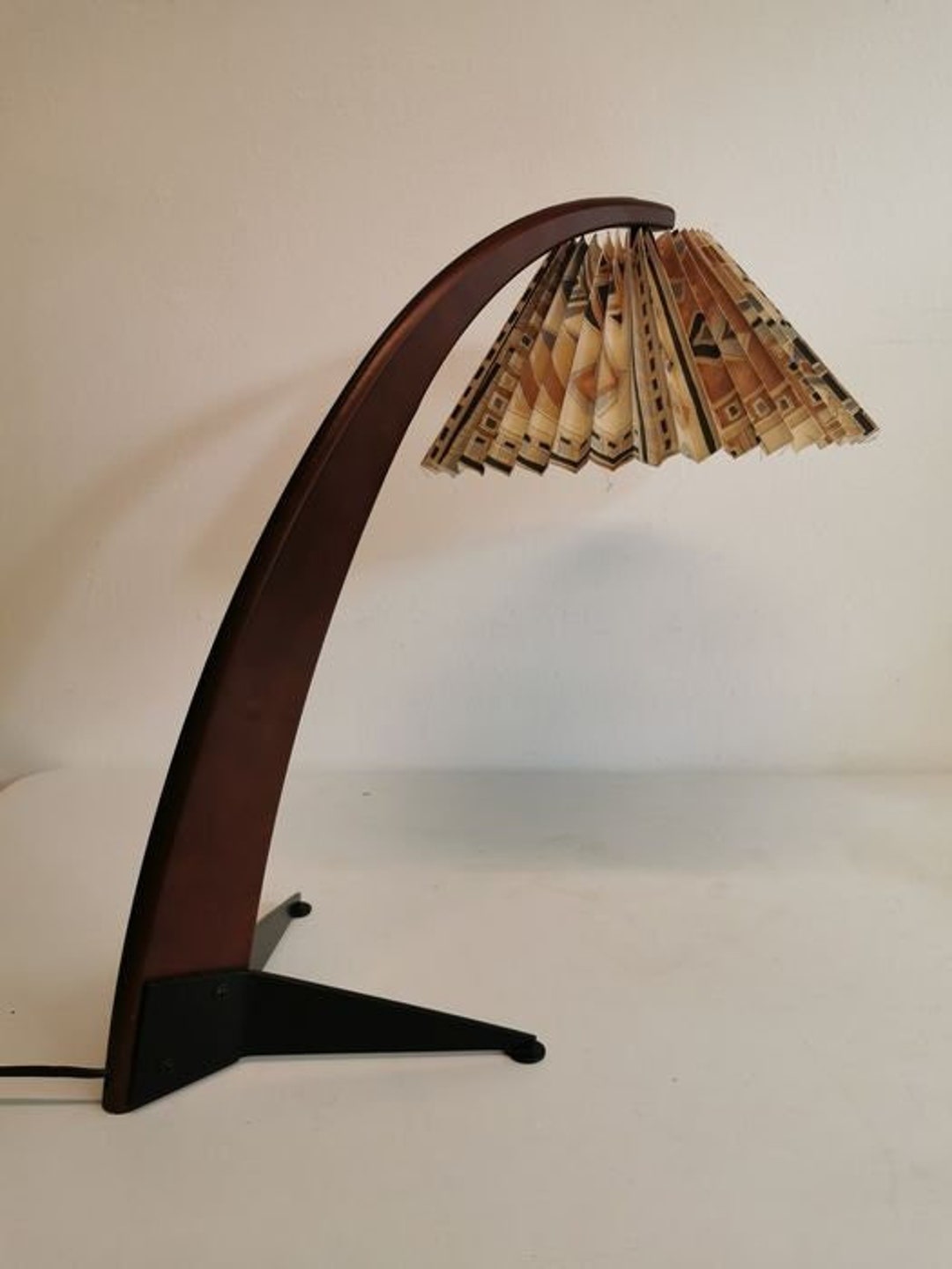 Mads Caprani Danish Modern Wood Table Lamp, 70s-80s Retro Design - Etsy