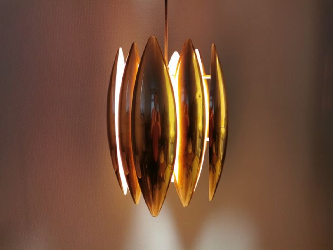Extremly Design Lamp, Model Kastor in Solid Copper, Designed by Jo ...