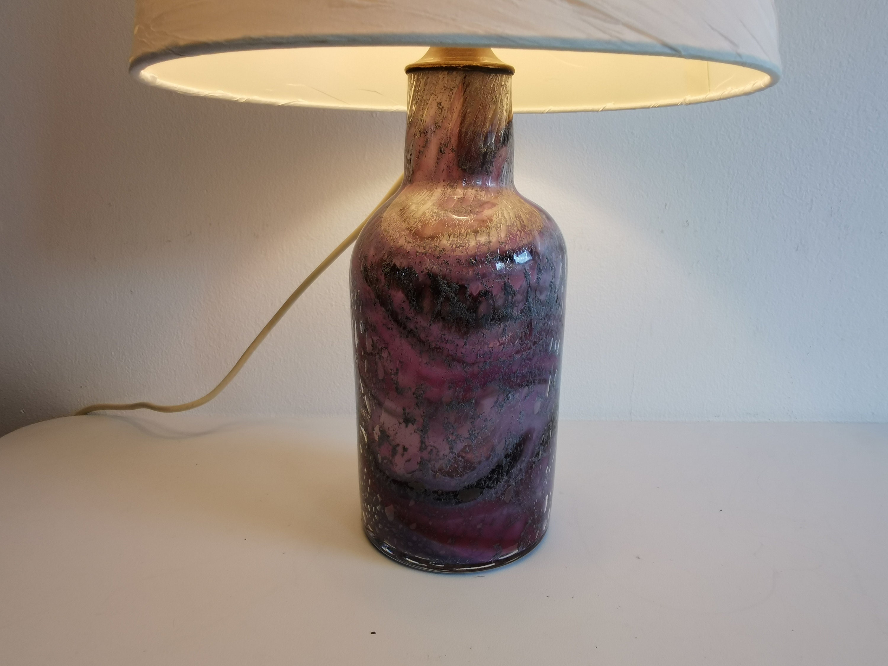 Extremely Beautiful Danish Holmegaard Table Lamp. Made in the Very ...