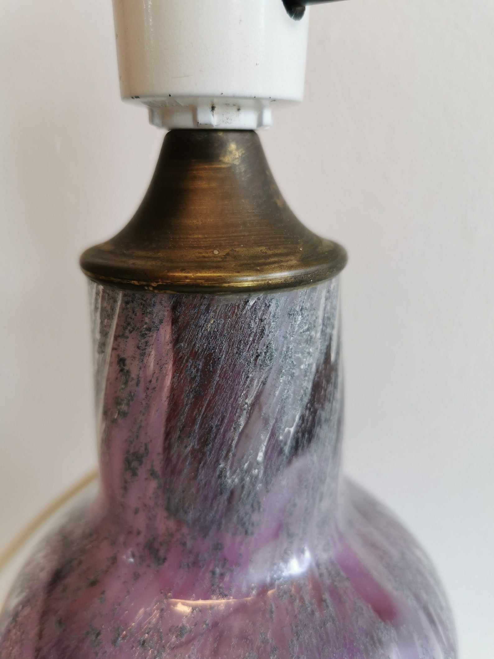 Extremely Beautiful Danish Holmegaard Table Lamp. Made in the Very ...