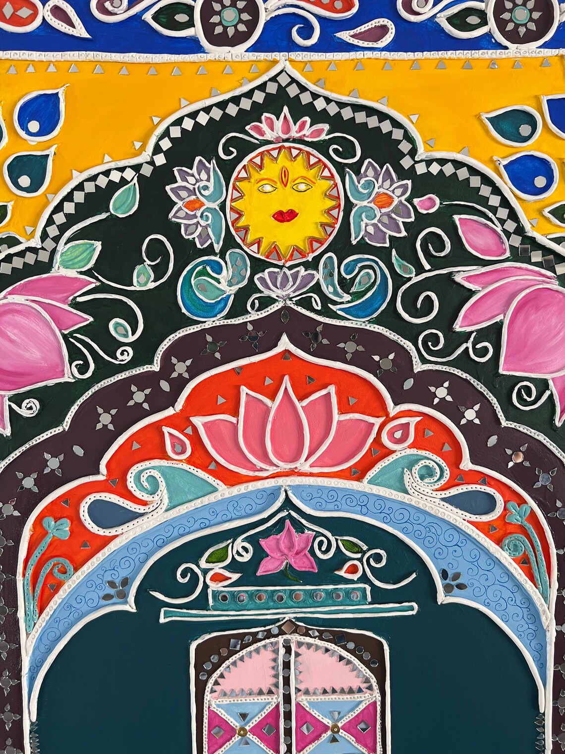 Jaipur Palace Inspired Lippan Art - Etsy