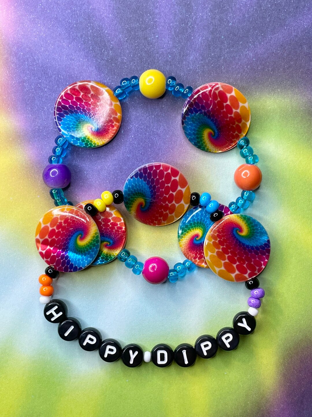 Hippy Dippy Bracelet Stack Set Pool Bar Resort Collection Theme Park ...