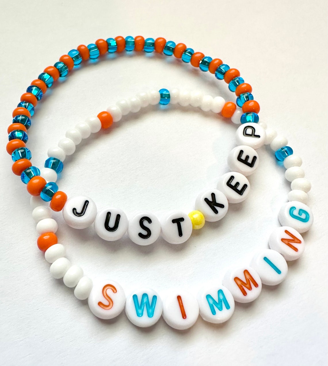 Just Keep Swimming Bracelet Stack Set Theme Park Style Mouse Ears ...