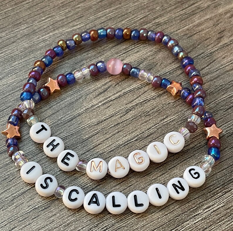 The Magic is Calling Bracelet Stack Set Theme Park Style - Etsy