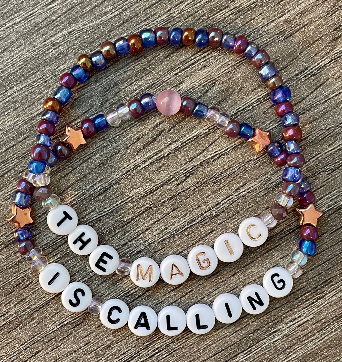 The Magic is Calling Bracelet Stack Set Theme Park Style - Etsy