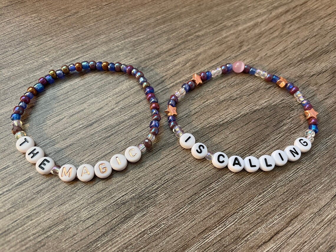 The Magic is Calling Bracelet Stack Set Theme Park Style - Etsy