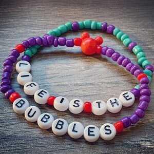 Life is the Bubbles Bracelet Under the Sea Mermaid Princess Theme Park Style Mouse Ears Jewelry ...