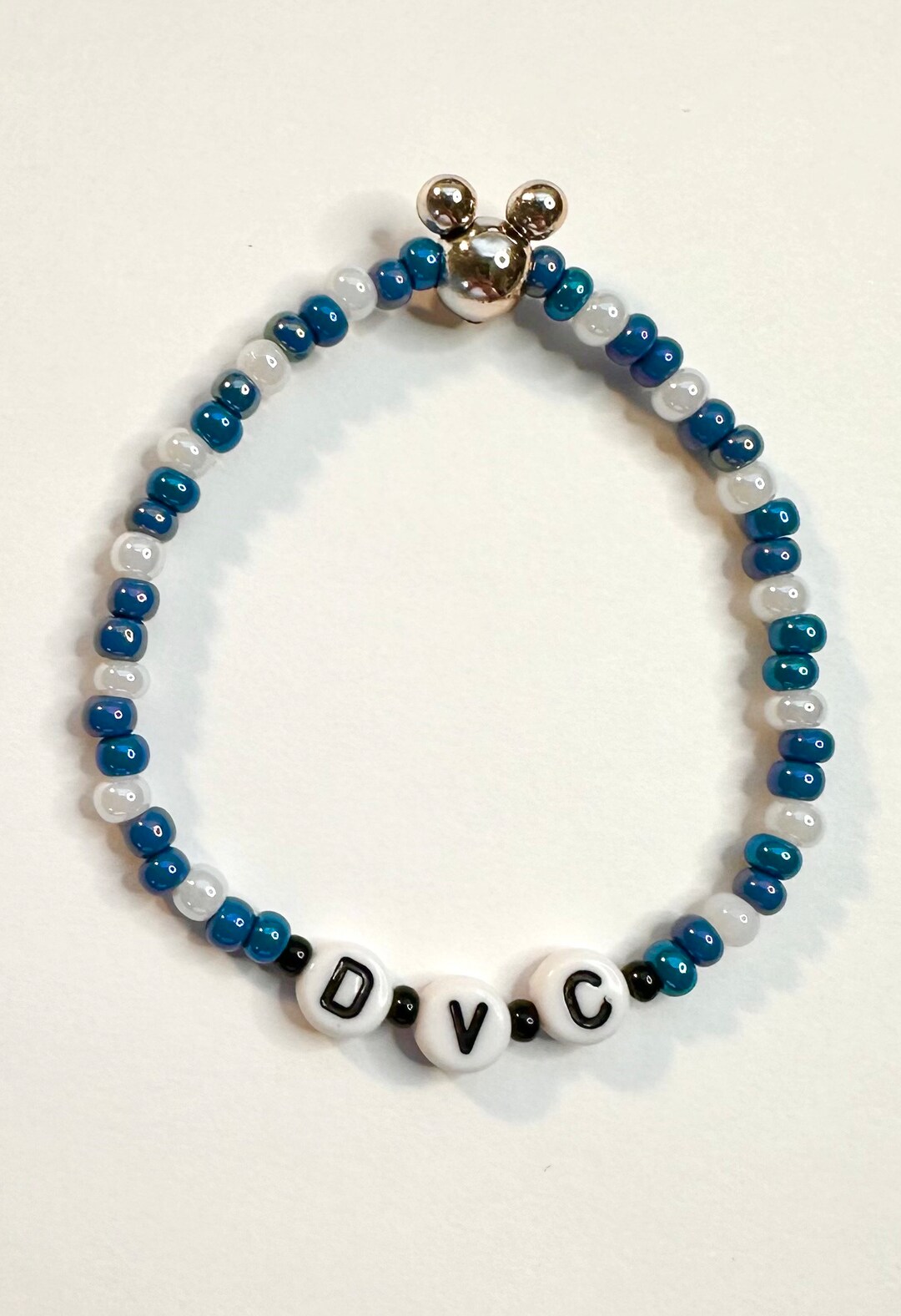 DVC Mouse Ears Bracelet Beaded Glass Seed Bead Jewelry Theme Park ...