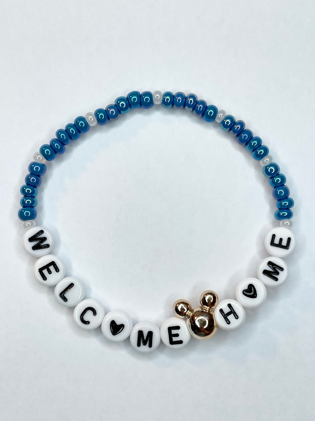 Welcome Home Mouse Ears Bracelet DVC Vacation Club Member Resort Theme ...