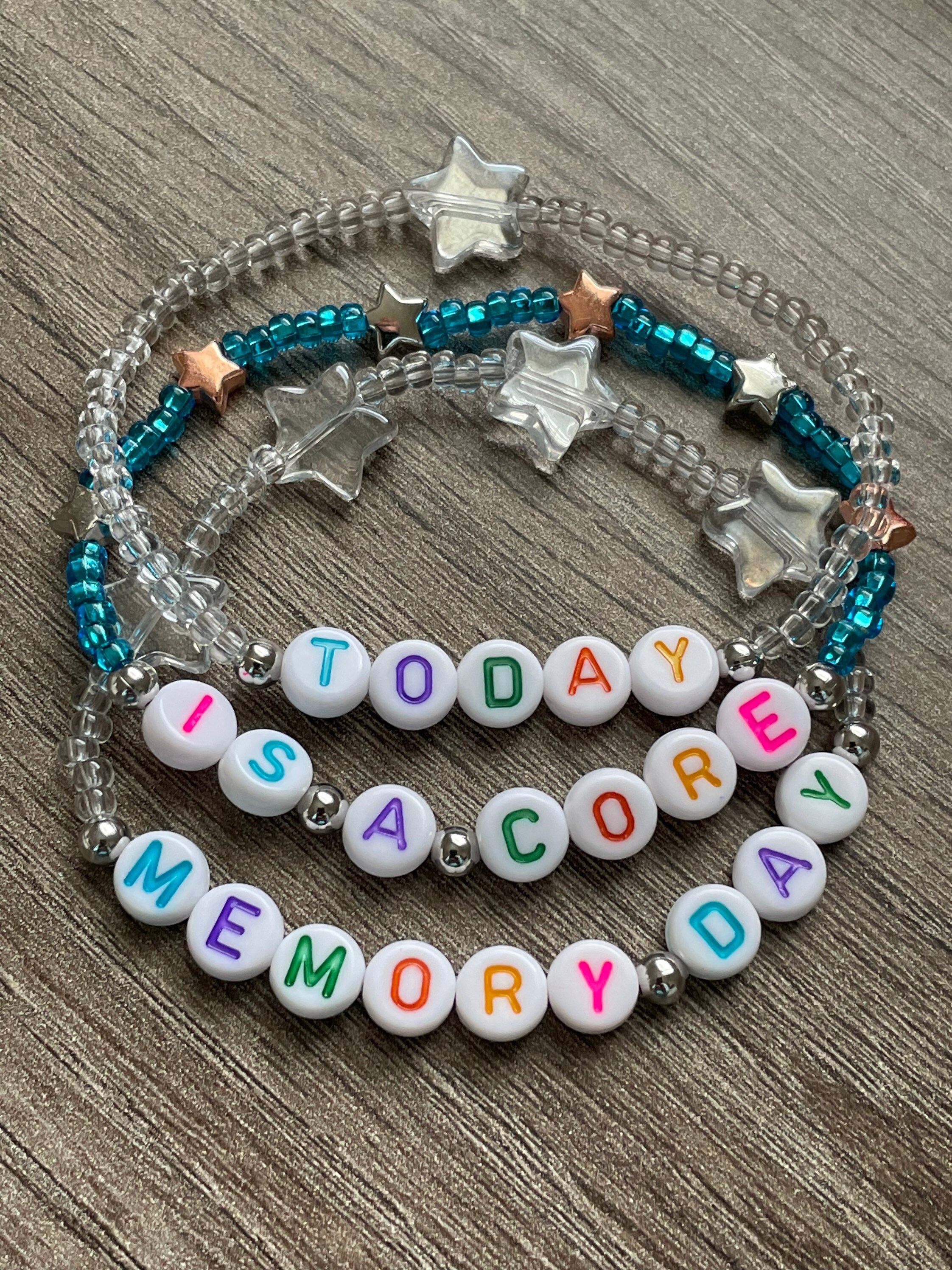 Core Memory Bracelet Stackable Layering Theme Park Style Today is A ...