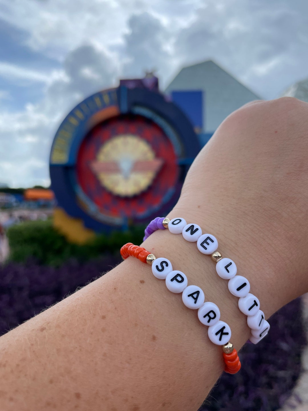 One Little Spark Bracelet Stack Set Layered Beaded Theme Park Accessory ...