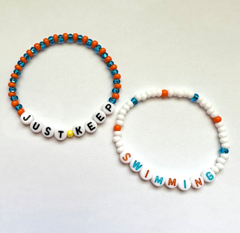 Just Keep Swimming Bracelet Stack Set Theme Park Style Mouse Ears ...