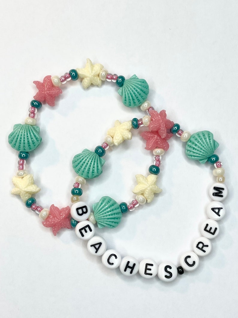 Beaches Cream Seashells Bracelet Resort Club Deluxe - Etsy