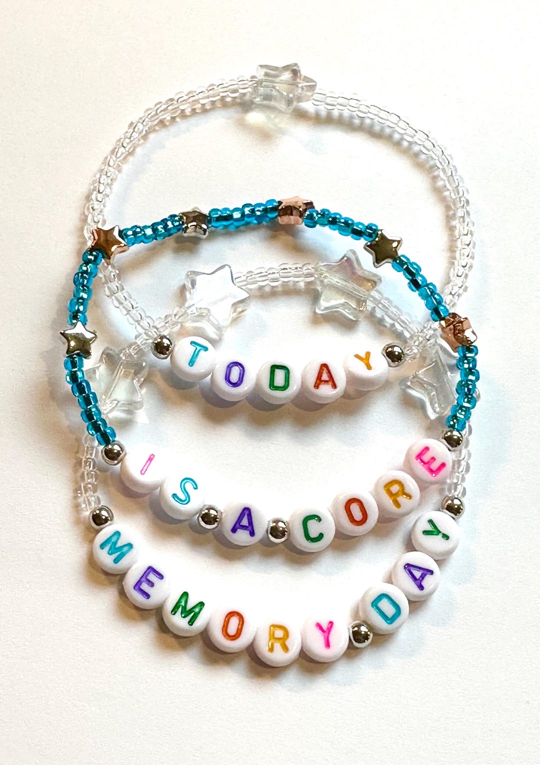 Core Memory Bracelet Stackable Layering Theme Park Style Today is A ...