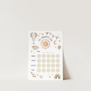 Belohnungstafel I Belohnungssystem für Kinder I Töpfchentraining ...