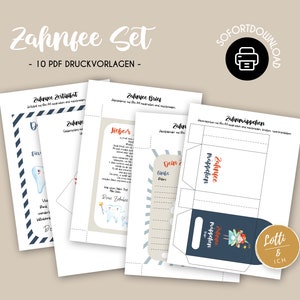 Tooth Fairy Set DIY Template | Tooth Fairy Certificate | Tooth Fairy ...