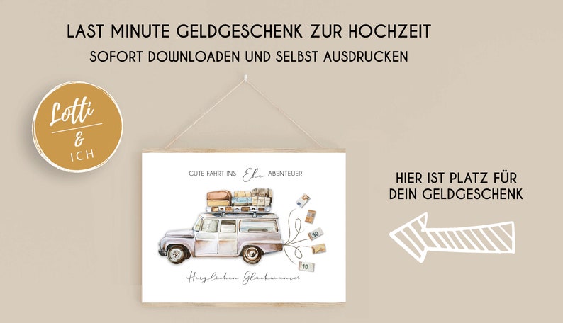 Last Minute Geschenk Hochzeit