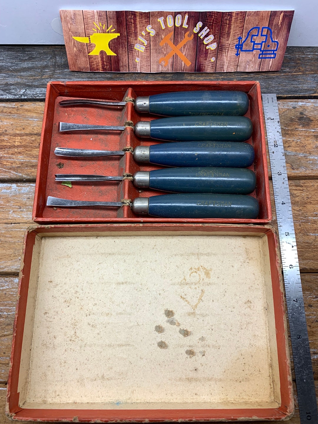 Vintage Carving Set Craftsman Chisel Gouge - Etsy