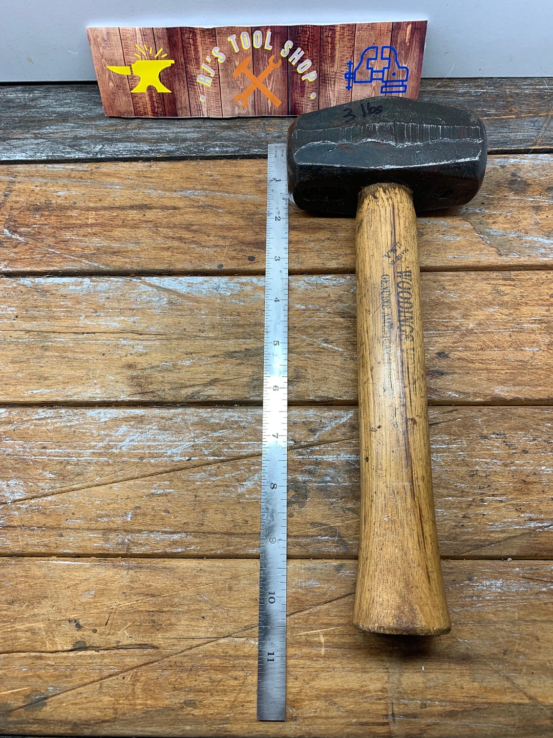 Small 3lbs. Sledge Hammer Lump Hammer Woodings Verona - Etsy