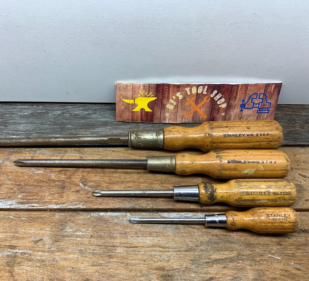 Vintage Stanley Philipps Screwdriver Set Lot No. 2074 , 2073, 2702 ...