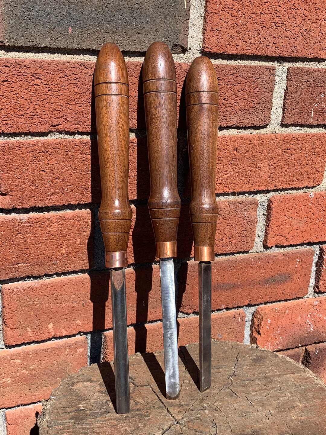 Vintage Wood Lathe Tools 3 Chisels Gouges - Etsy