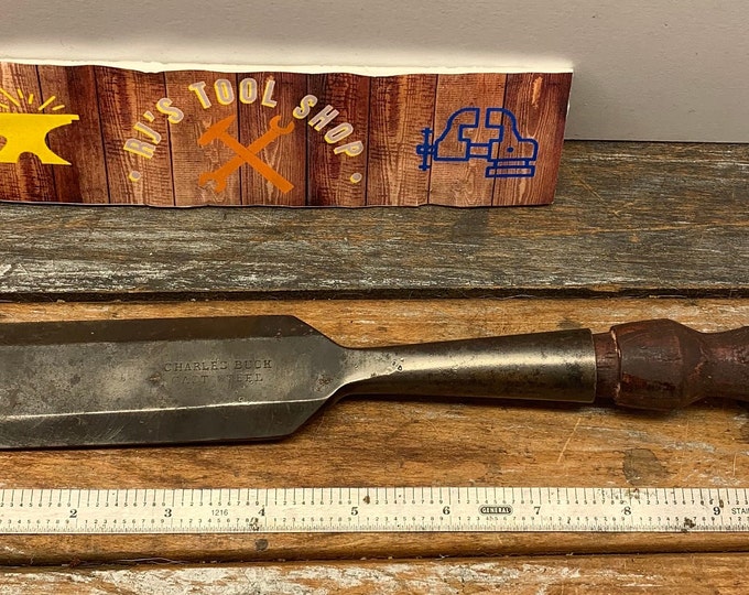 Pre-tuned Charles Buck Vintage Socket Wood Chisel Beveled 1-1/2 Inches ...