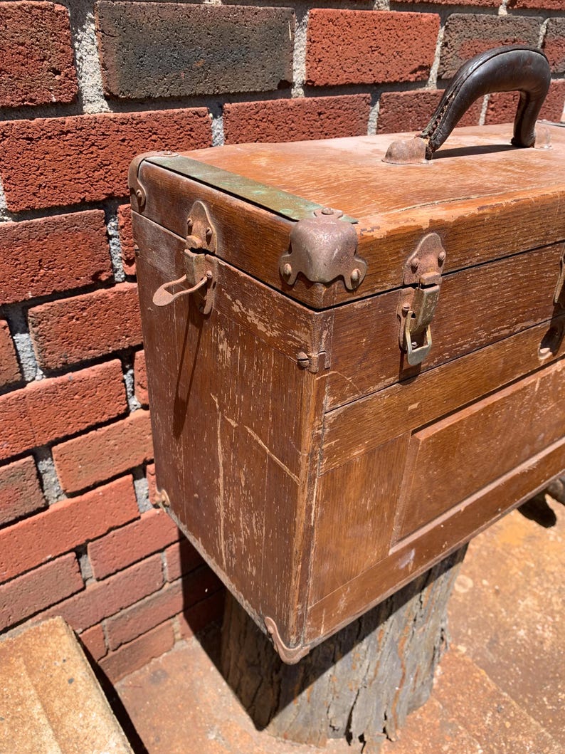 Union Machinist Oak Toolbox No.368 - Etsy