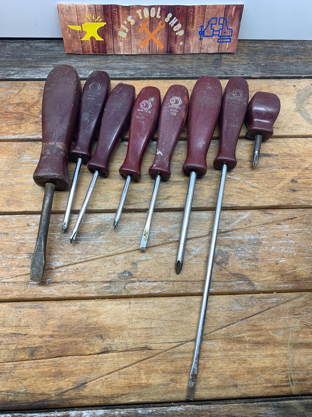 Vintage Matco Screwdriver Set 8 Pcs - Etsy