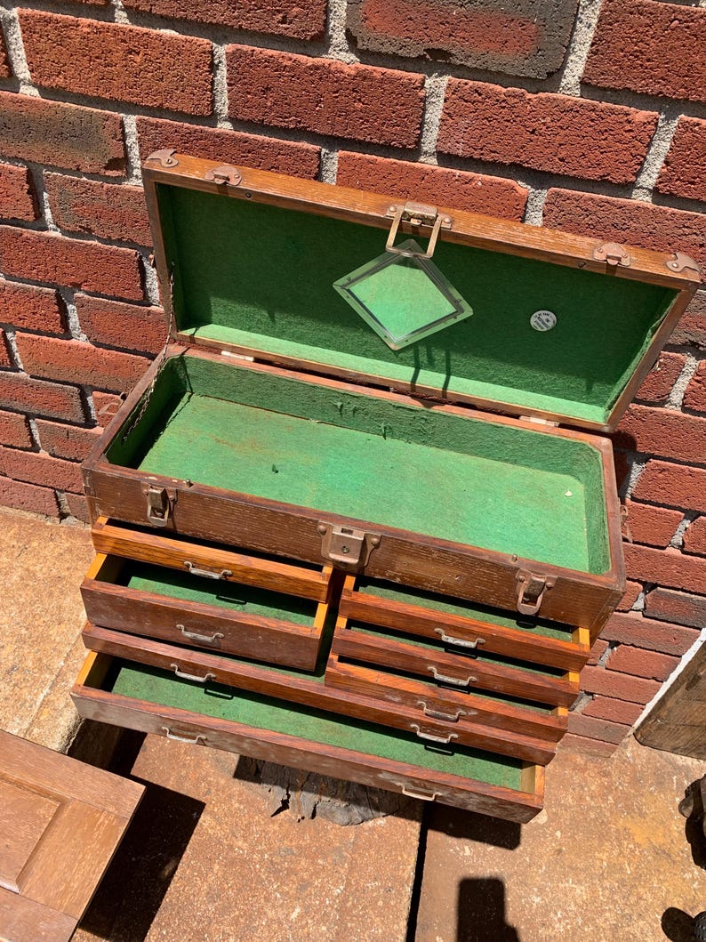 Union Machinist Oak Toolbox No.368 - Etsy