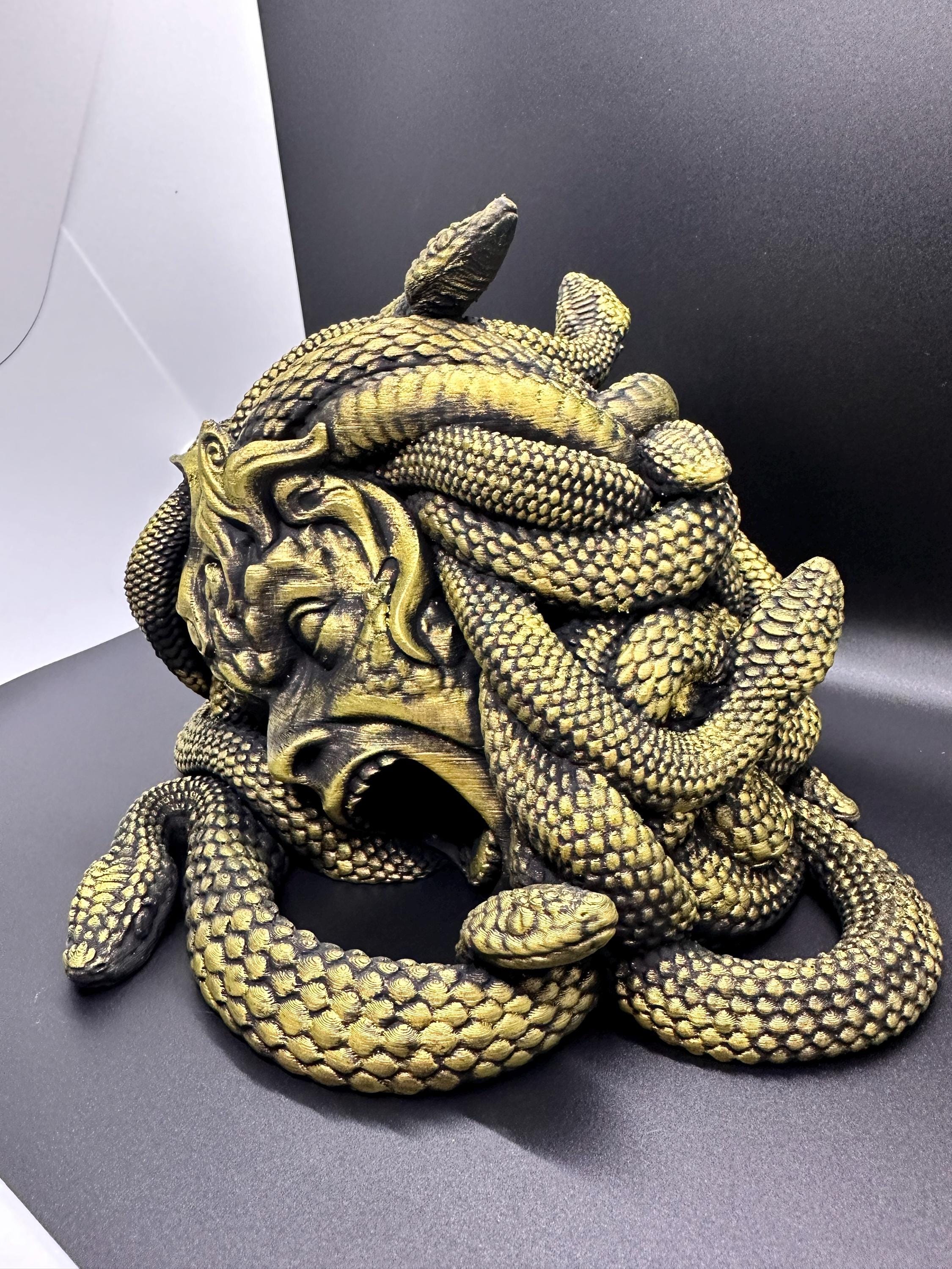 3D Printed Medusa Dice Tower - Etsy