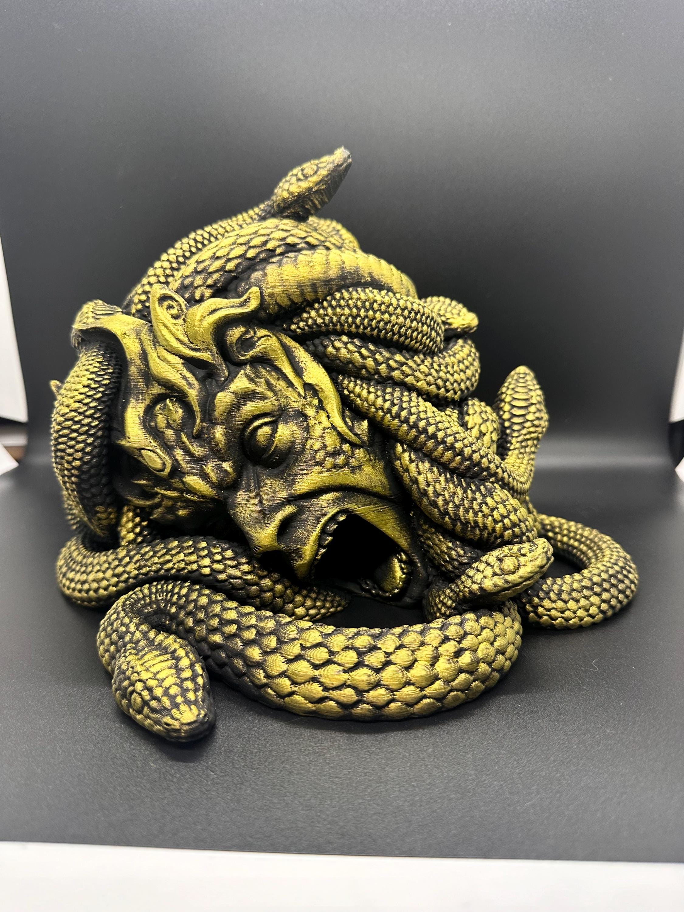 3D Printed Medusa Dice Tower - Etsy
