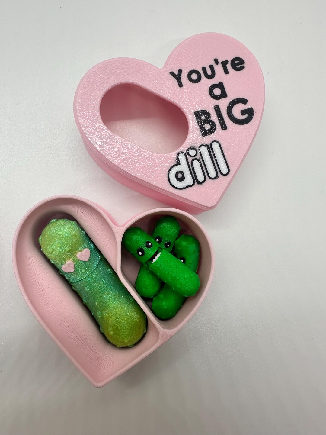 3D Printed Laughing Pickle Valentine Set - Etsy
