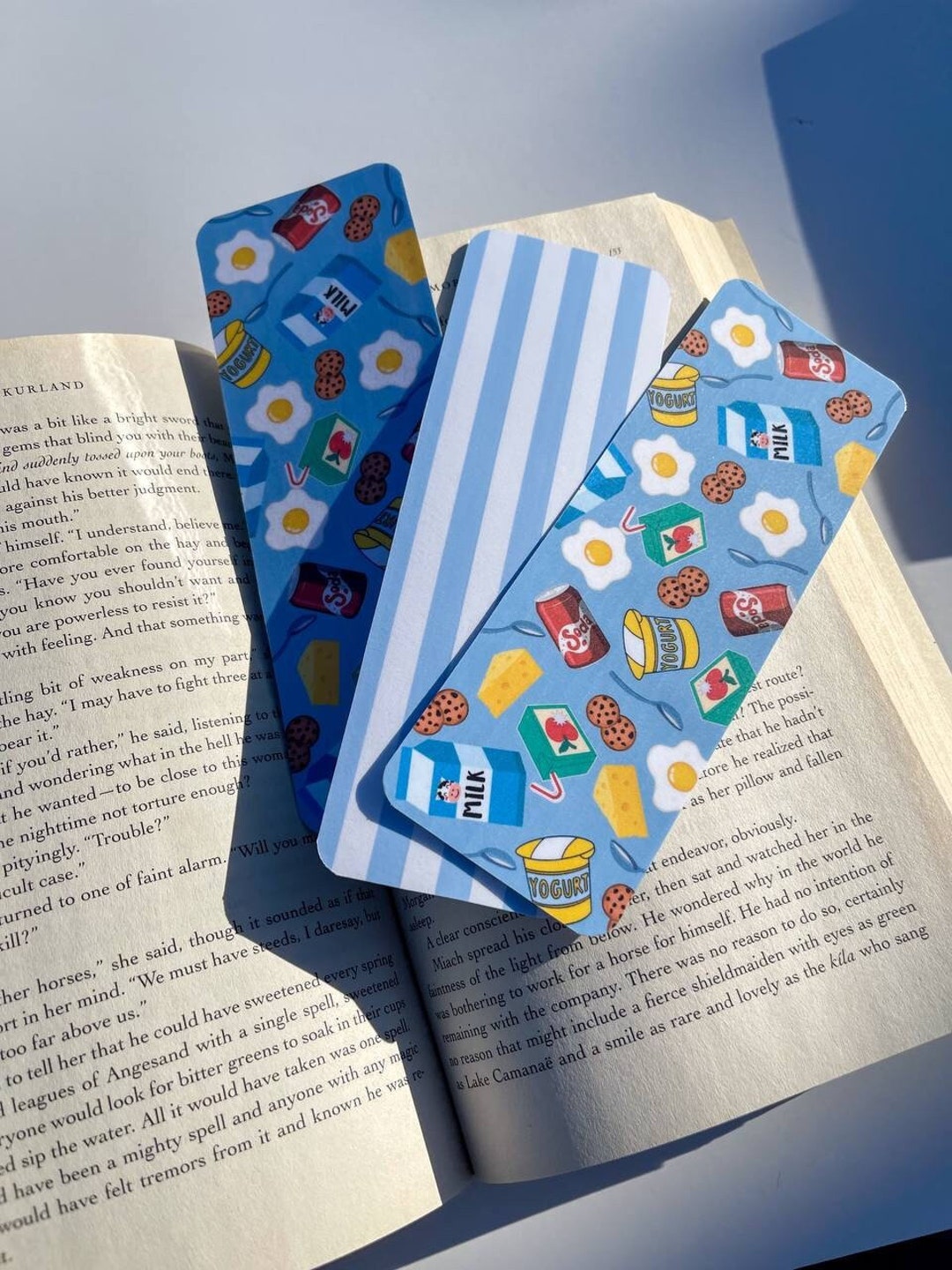 Food Bookmark, Laminated Bookmarks, Food Lover Bookmark, Book Readers ...