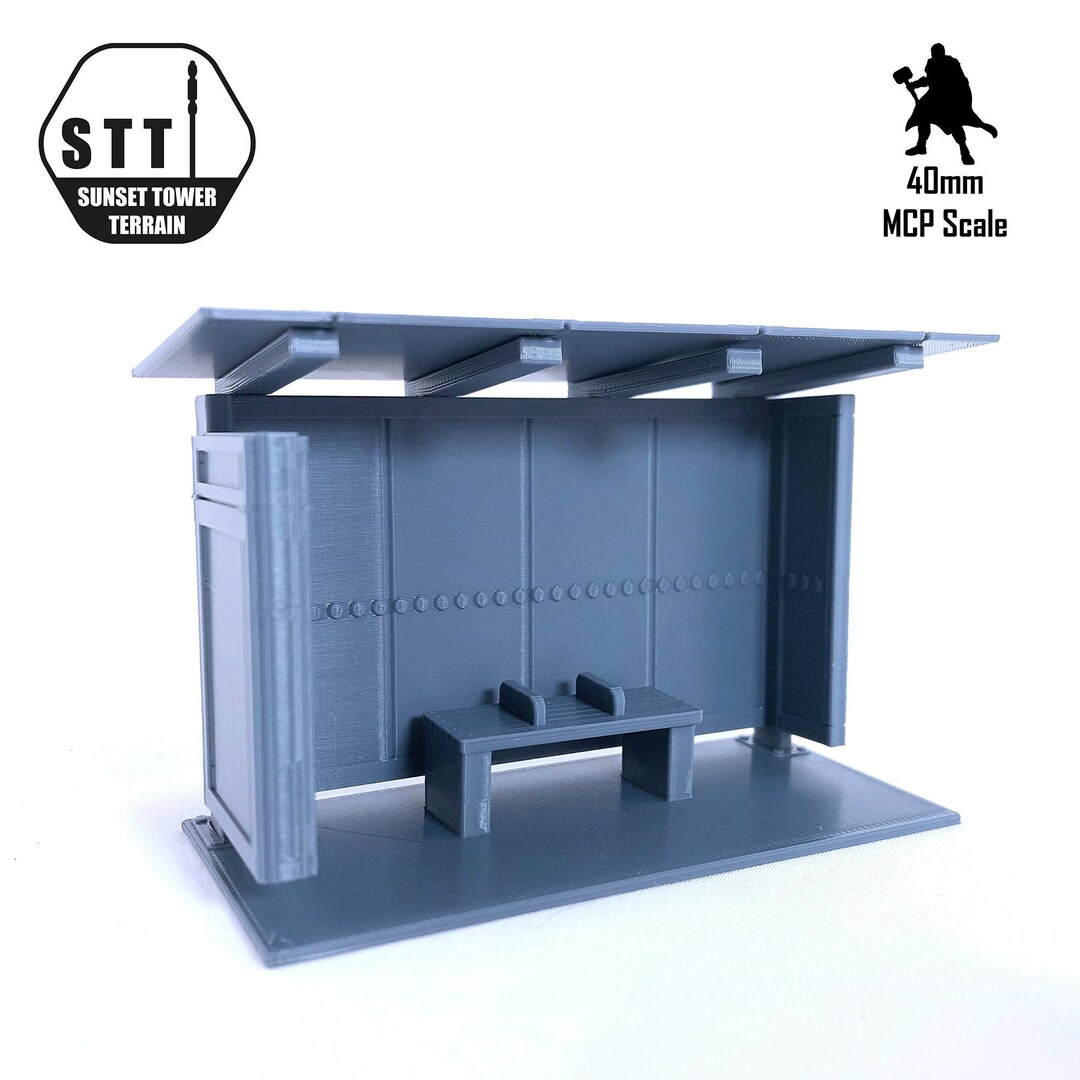 Bus Stop Model Terrain - Marvel Crisis Protocol - Etsy