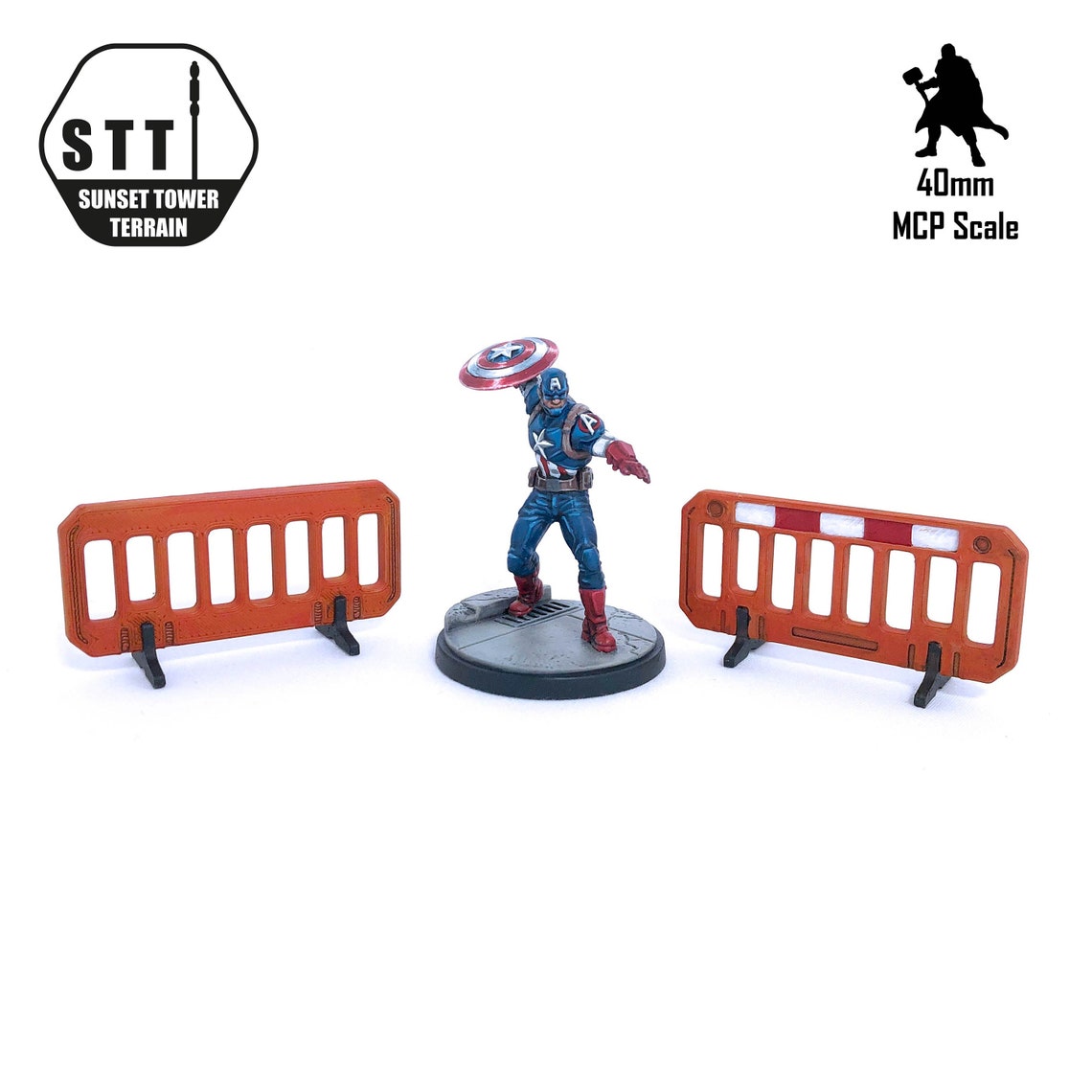 Pedestrian Barriers Model Terrain Marvel Crisis Protocol - Etsy