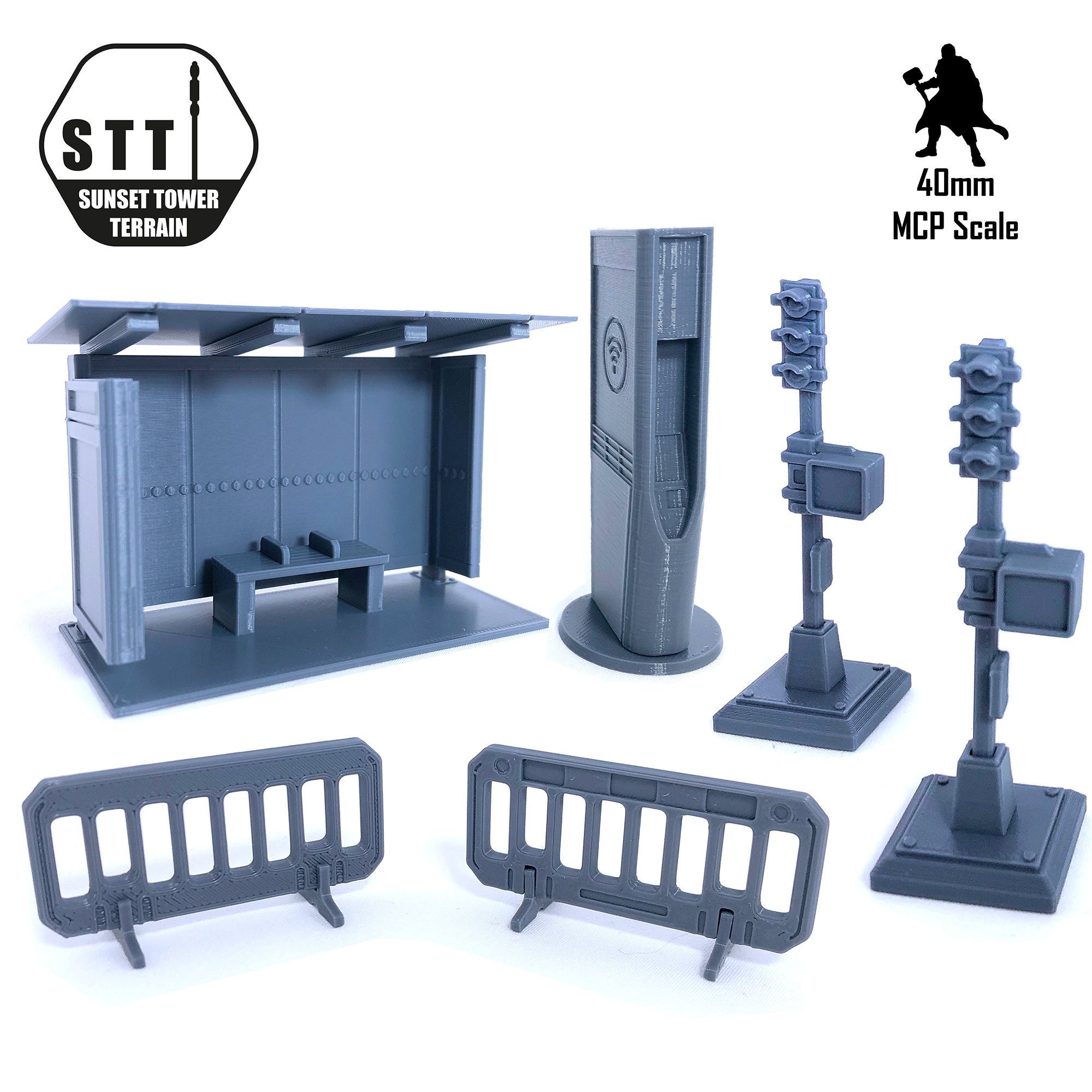 Street Urban Scatter Model Terrain Bundle Marvel Crisis - Etsy UK