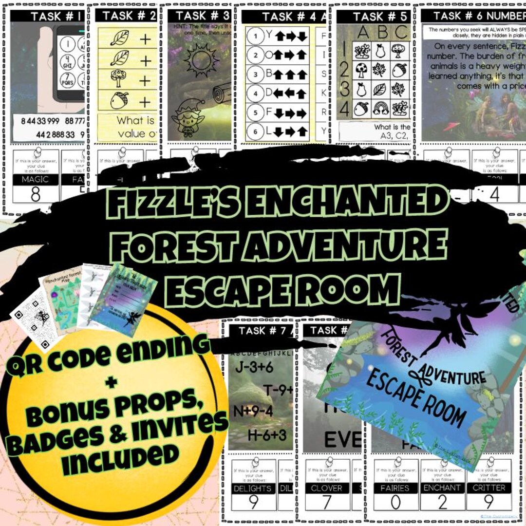 Enchanted Forest Escape Room | Printable Kids Party Game - Etsy UK