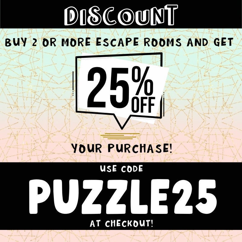 Kids Escape Room Printable Graduation Party Game Family Game Night Fun ...