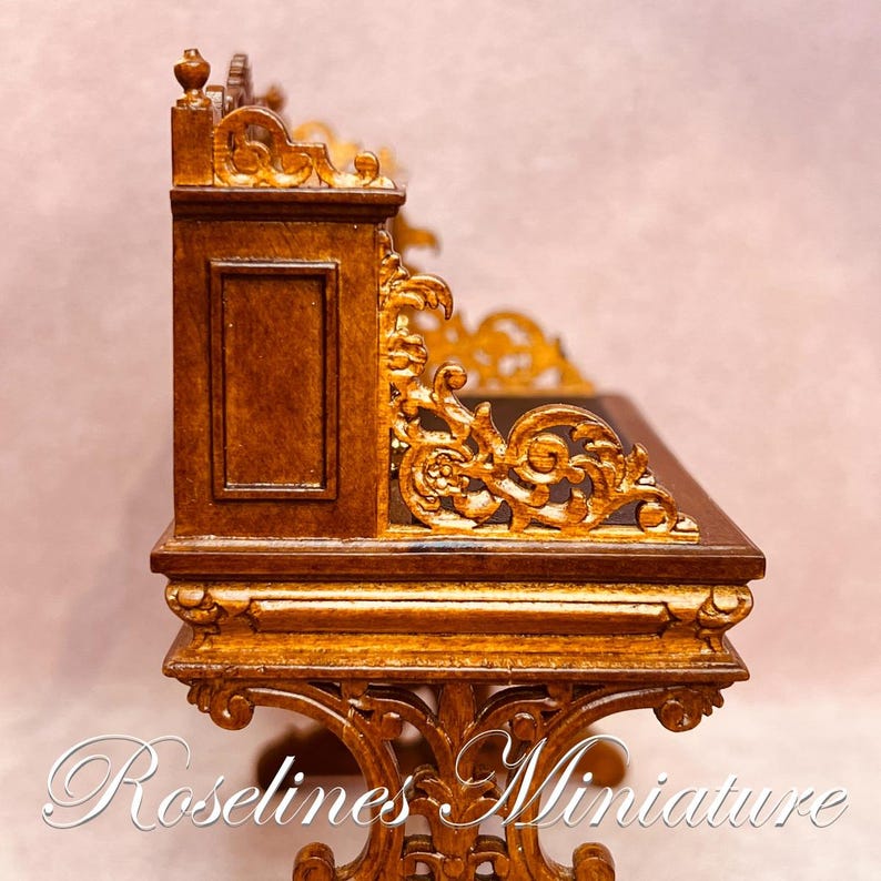 Italian Renaissance Desk - Miniature 1:12 - Etsy