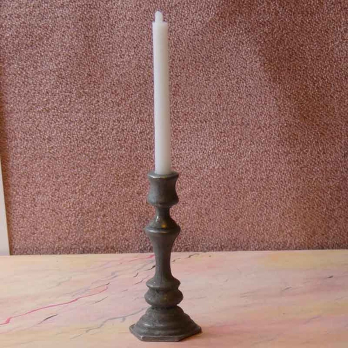 Miniature Antique Metal Tudor Candle Holder - Etsy