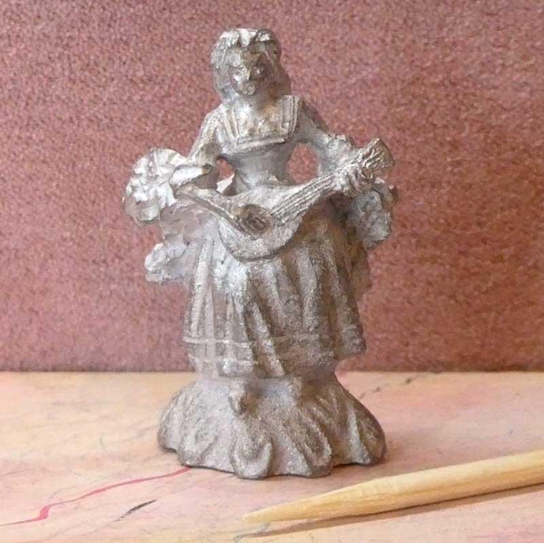 Miniature Female Figure Playing the Lute - Etsy