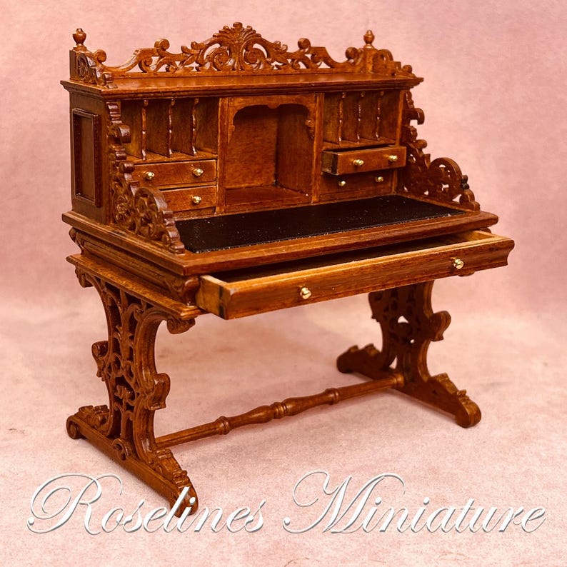 Italian Renaissance Desk - Miniature 1:12 - Etsy