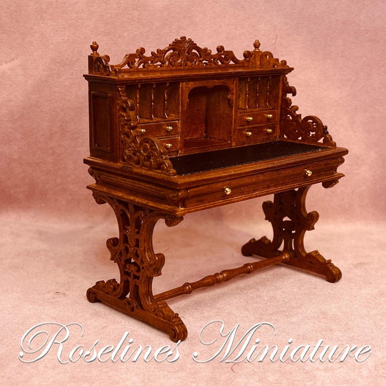 Italian Renaissance Desk - Miniature 1:12 - Etsy