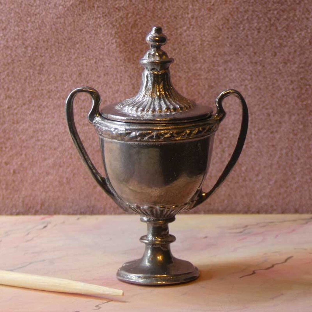 Miniature Goblet or Urn in Shiny Metal - Etsy