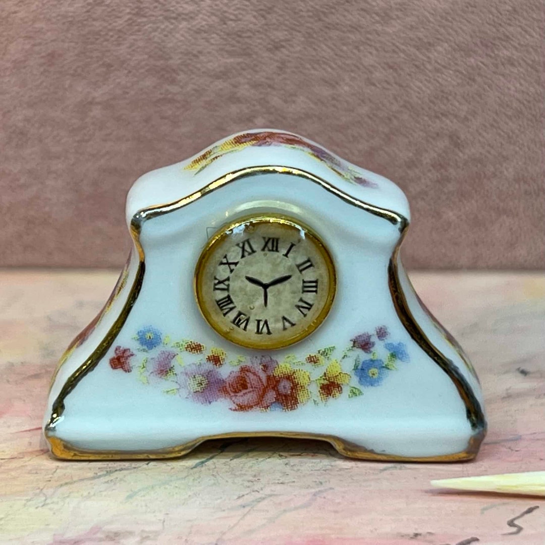 Miniature Fireplace Clock - Etsy