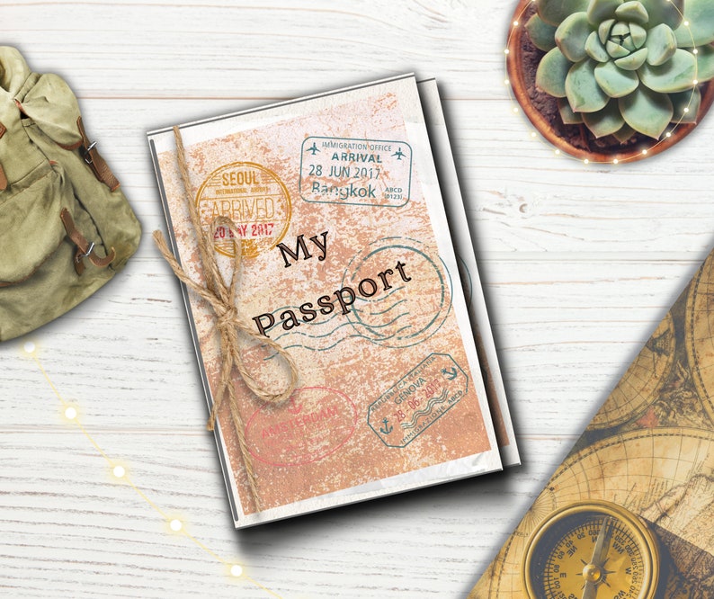 Travel Scrapbook Journal: Custom Children's Passport, 7 Continents ...