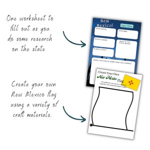 New Mexico Coloring Page, United States Travel Activities, Digital ...