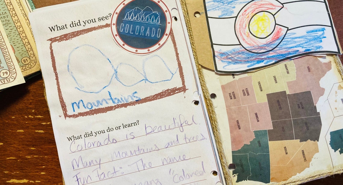 Travel Scrapbook Journal: Custom Children's Passport, 7 Continents ...