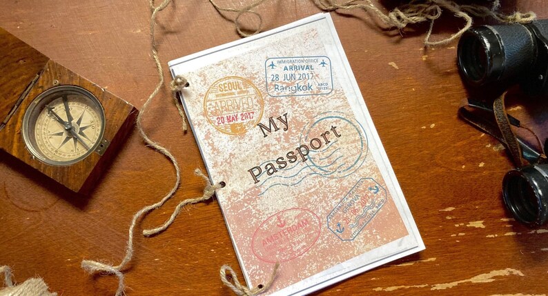 Travel Scrapbook Journal: Custom Children's Passport, 7 Continents ...